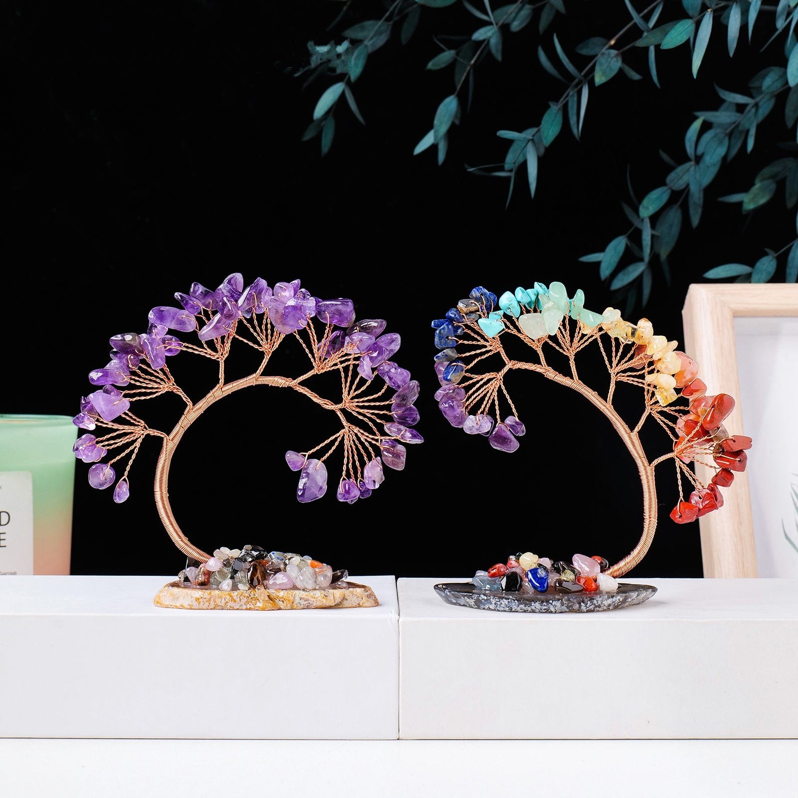 Natural Crystal Quartz Fortune Tree | wickedafstore