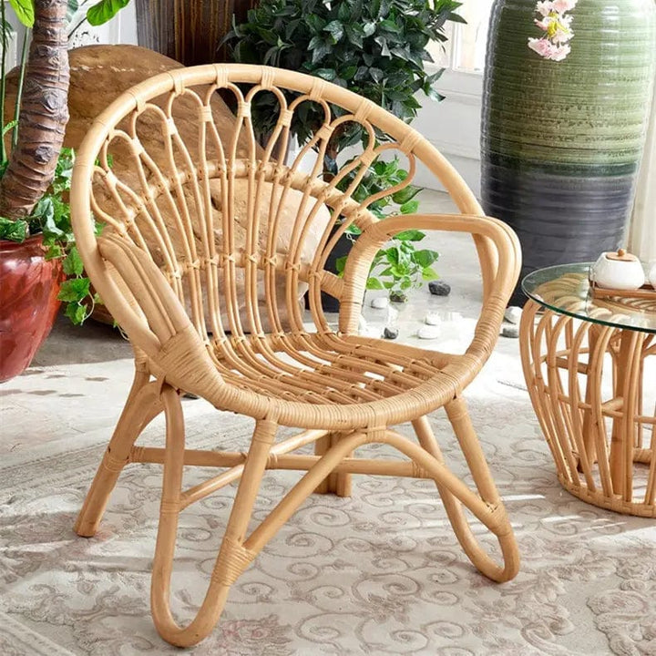 Rattan chair natural store