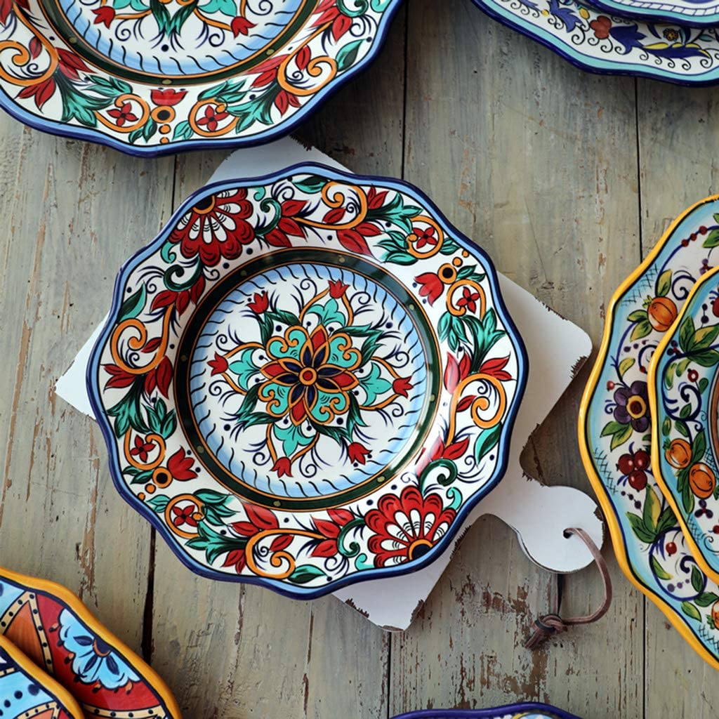 Hand-painted Ceramic Plate – wickedafstore