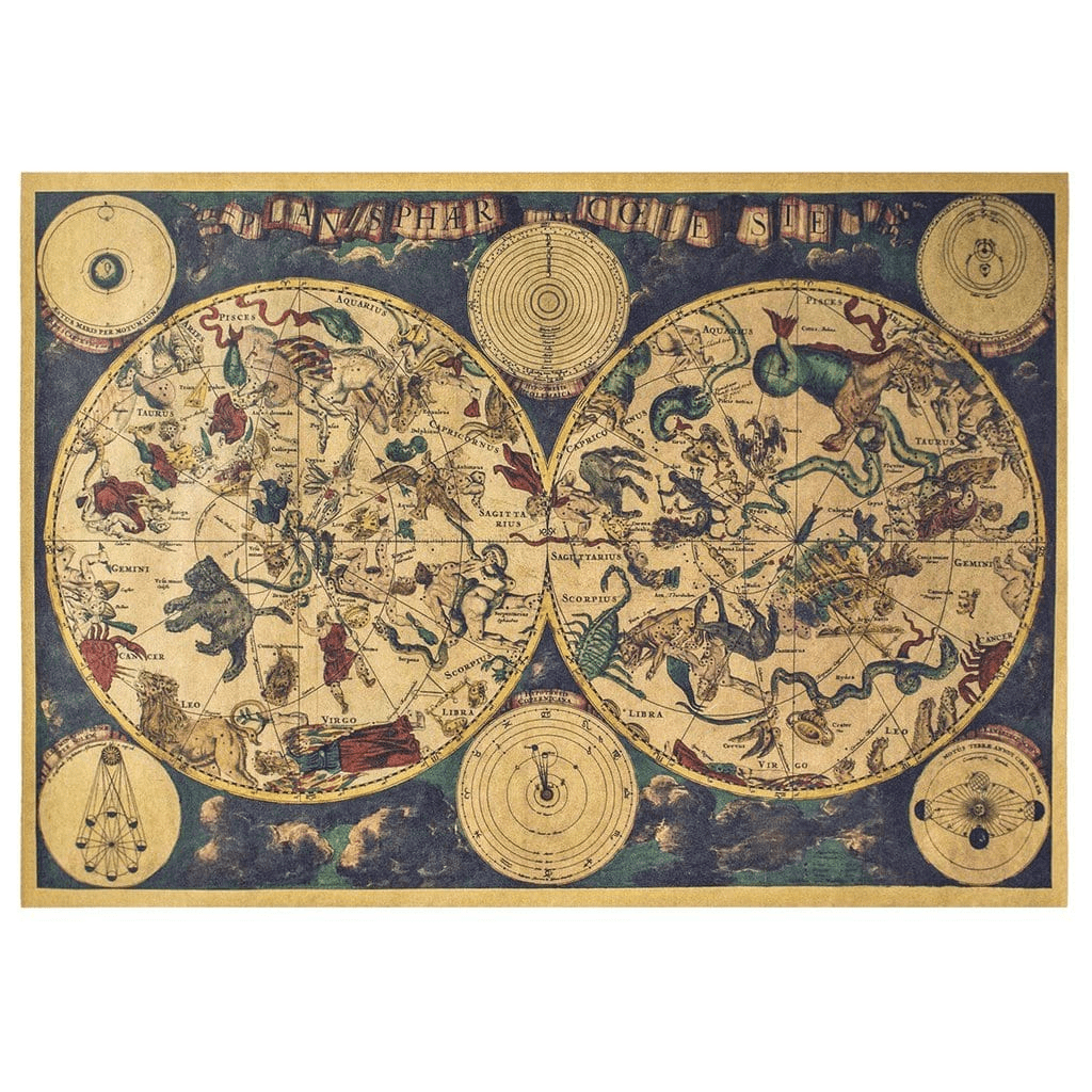 Vintage Astrology Chart